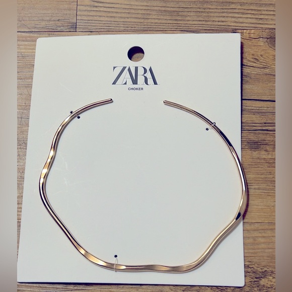 Zara | Jewelry | Nwt Zara Gold Tone Choker Necklace | Poshmark
